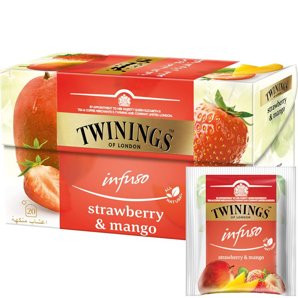 Twinings Strawberry & Mango Herbal Tea 20s - Richmonds