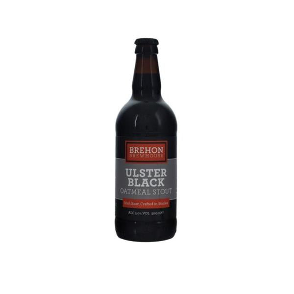 Brehon Brewhouse Ulster Black Oatmeal Stout 500ml - Richmonds